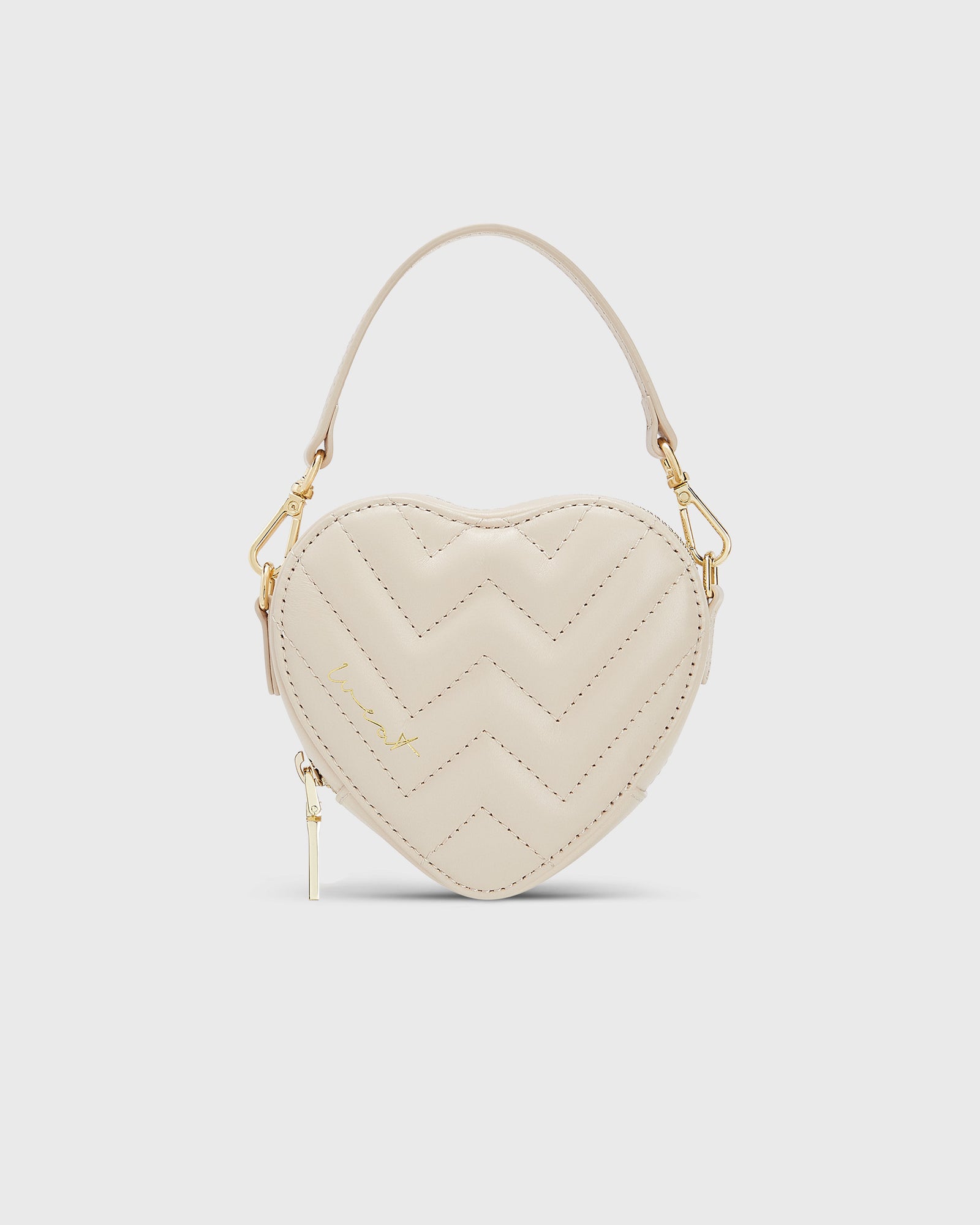 Nude Mini Heart Bag