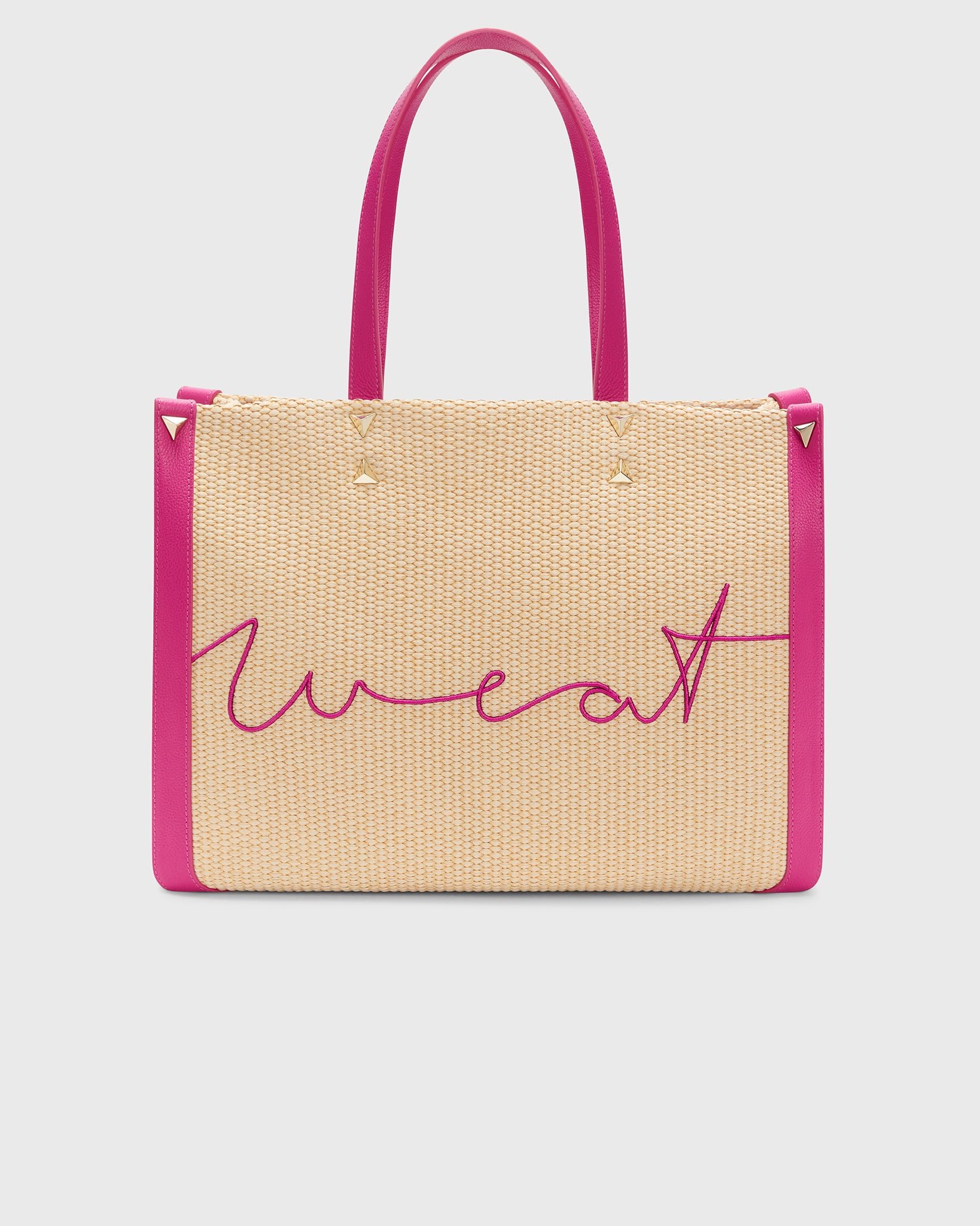 Tote Raffia Pink – WEAT-STUDIO